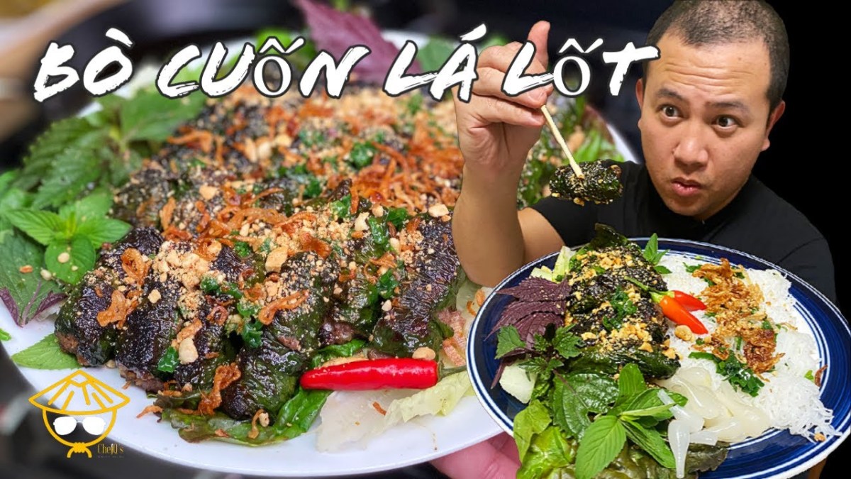 Bò Cuốn Lá Lốt |Beef Wrap Piper Lolot Leaves | Betel Leaves Recipe ...